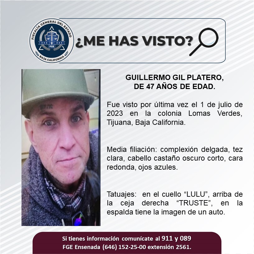 Buscan a Guillermo Gil, de 47 años, en Ensenada | Síntesis TV