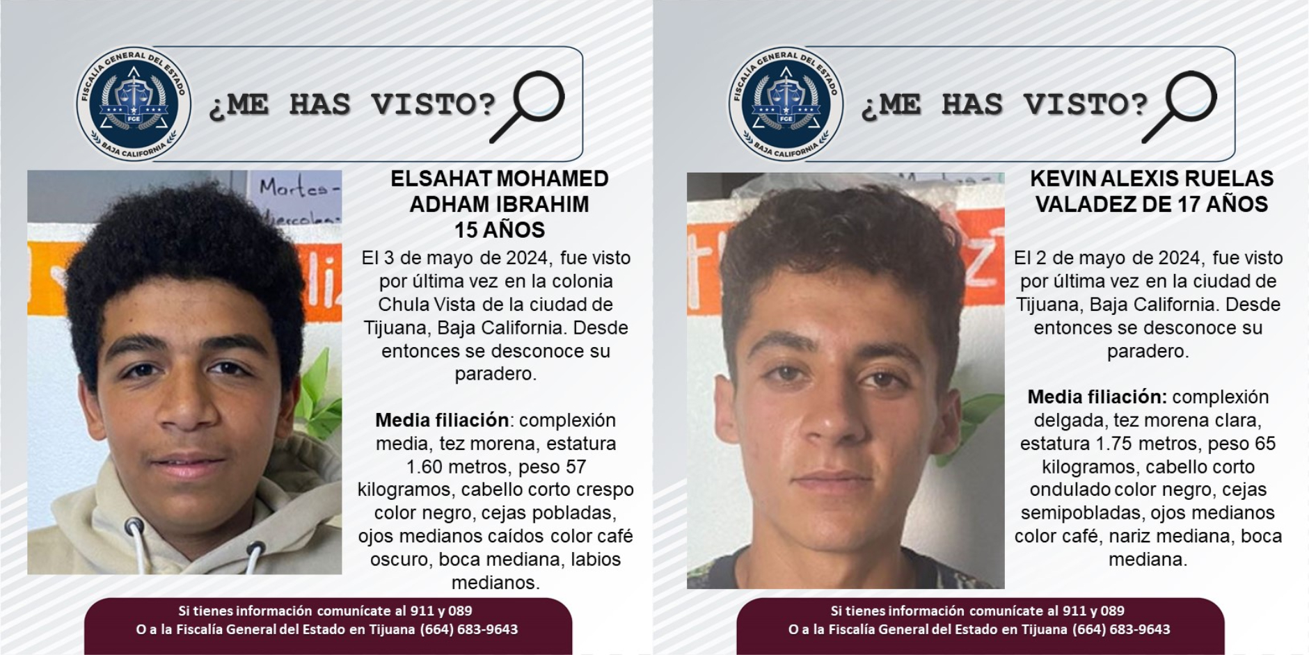 Buscan a Elsahat Mohamed Adham y Kevin Alexis Ruelas en Tijuana ...